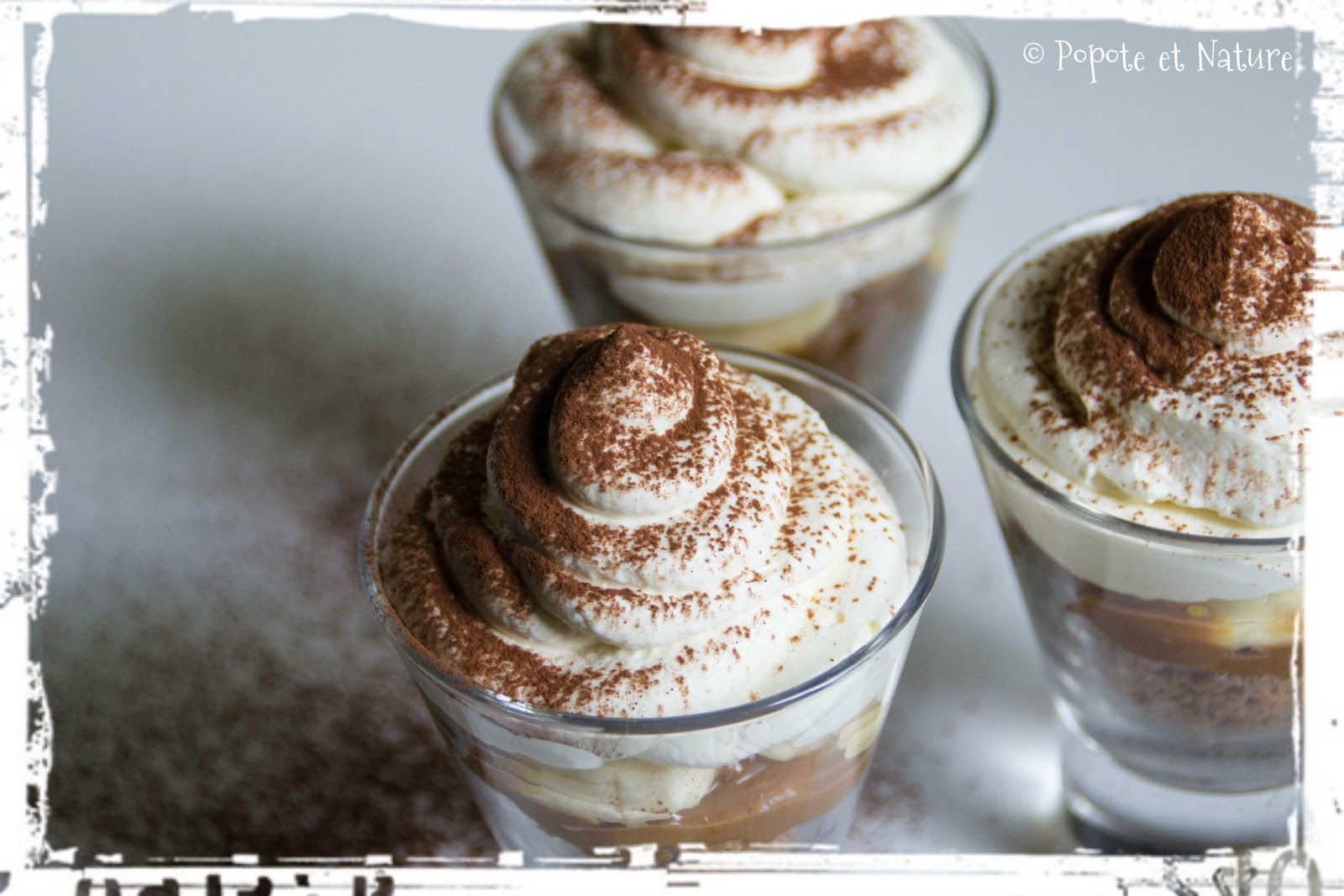 Popote et Nature: Verrines façon banoffee au dulce de leche