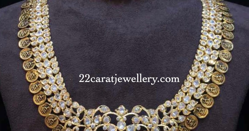 Diamond Kasu Mala Choker - Jewellery Designs