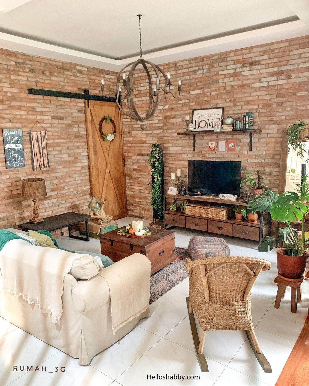 7 Contoh Desain Rumah dengan Batu Bata Merah Terbaru ~ HelloShabby.com ...