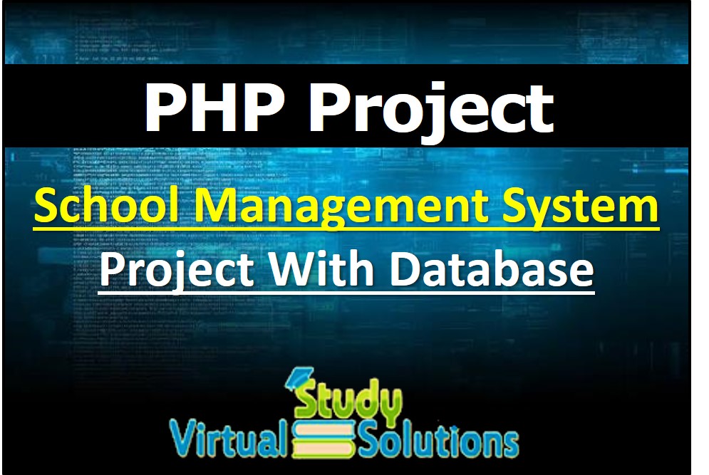 Professional School Management System Project With Database | Php ...