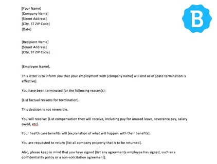 Separation Letter To Employee Template ~ Resume Letter