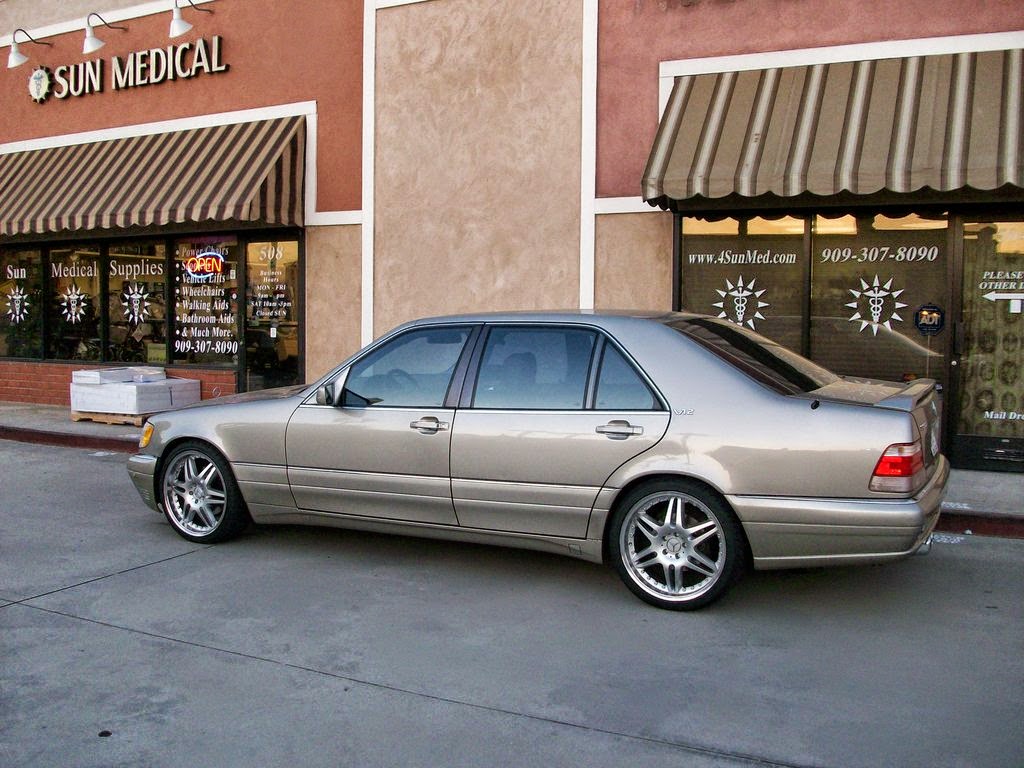 Mercedes-Benz W140 S600 on BRABUS Wheels | BENZTUNING