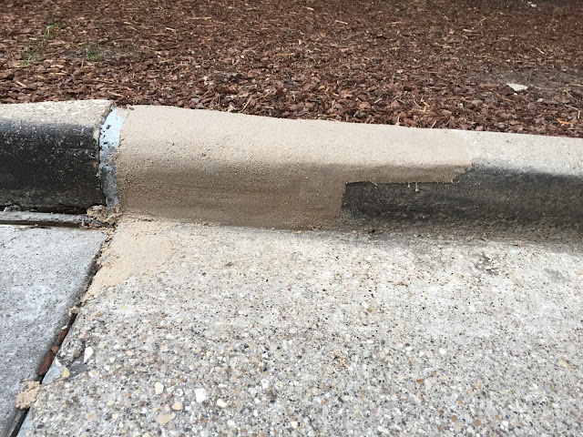 Epoxy Floor Coatings: Concrete Curb Repair - Dallas Texas