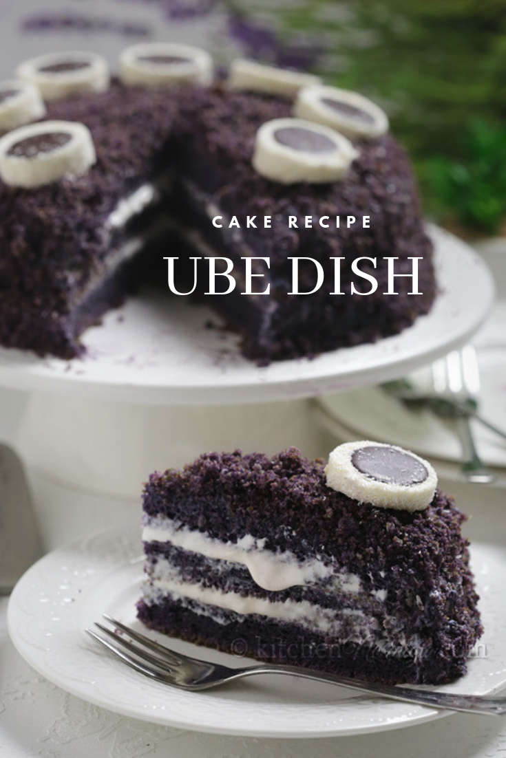 Ube Dish - unaccustomed violet chiffon cake made with ube (Philippine ...