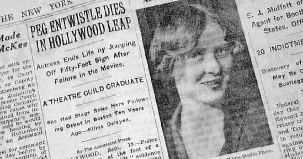 Portraits of Peg Entwistle, the Young Actress Who Committed Suicide by ...