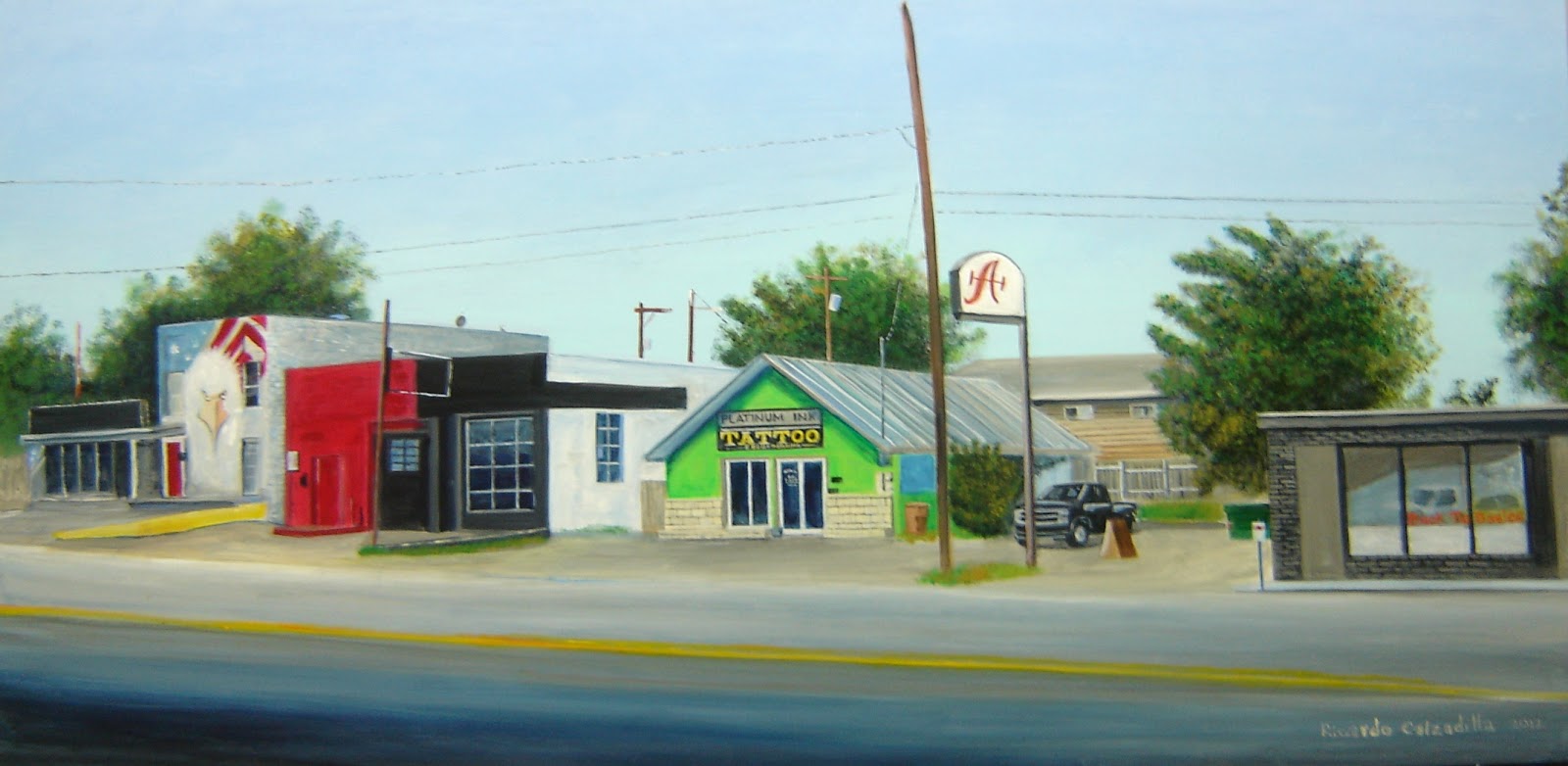 Fine Art Paintings, Austin, Texas, Ricardo Calzadilla: Platinum Ink ...