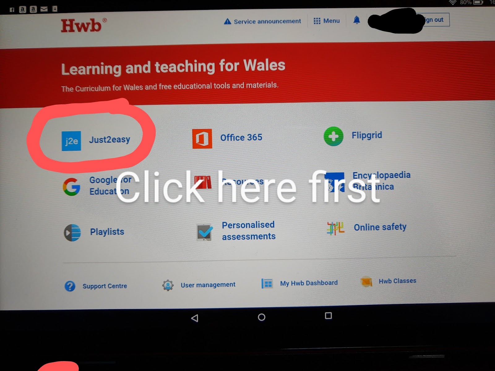 Mrs Cogbills Reception/Year1 Class: Instructions on how to use Hwb with ...