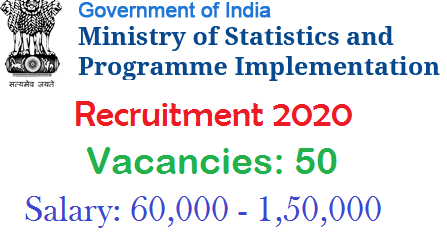 Ministry of Statistics & Programme Implementation - Recruitment 2020 ...