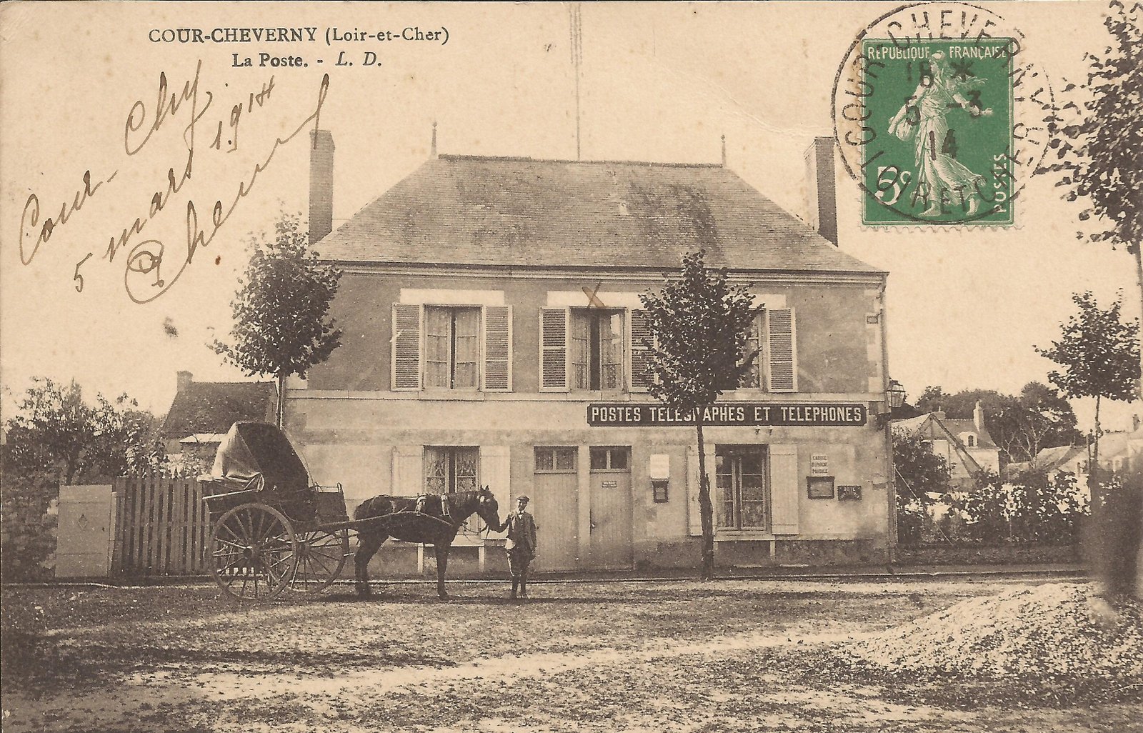 Cartes Postales Anciennes Cheverny Cour-Cheverny: Cour-Cheverny - Aux ...