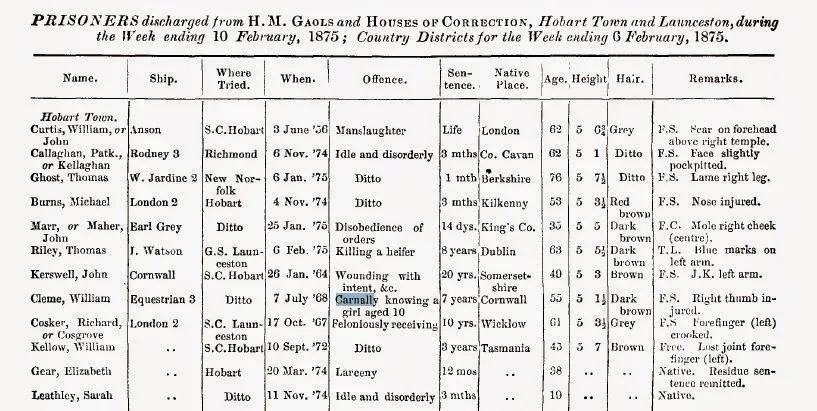 Thomas J. Nevin | Tasmanian Photographer: Carnal knowledge of children ...