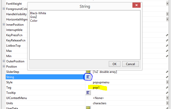 การใช้งาน pop-up menu