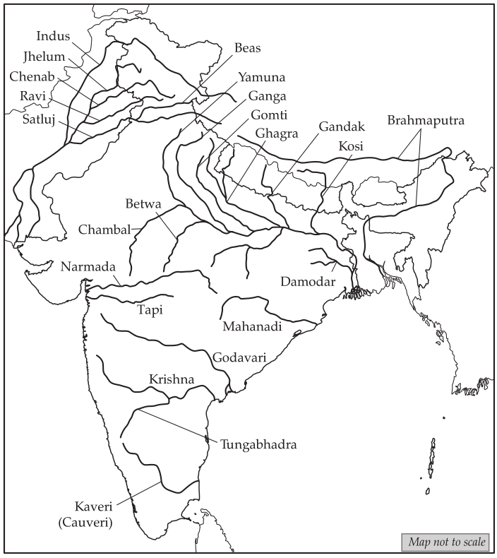 Revision Notes for Map of India Class 10 Geography ICSE