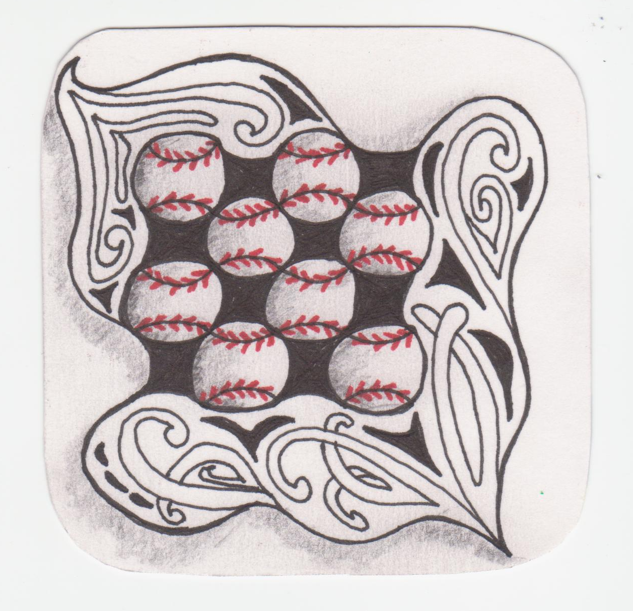 rebecca made it: The Diva's Weekly Zentangle Challenge #65