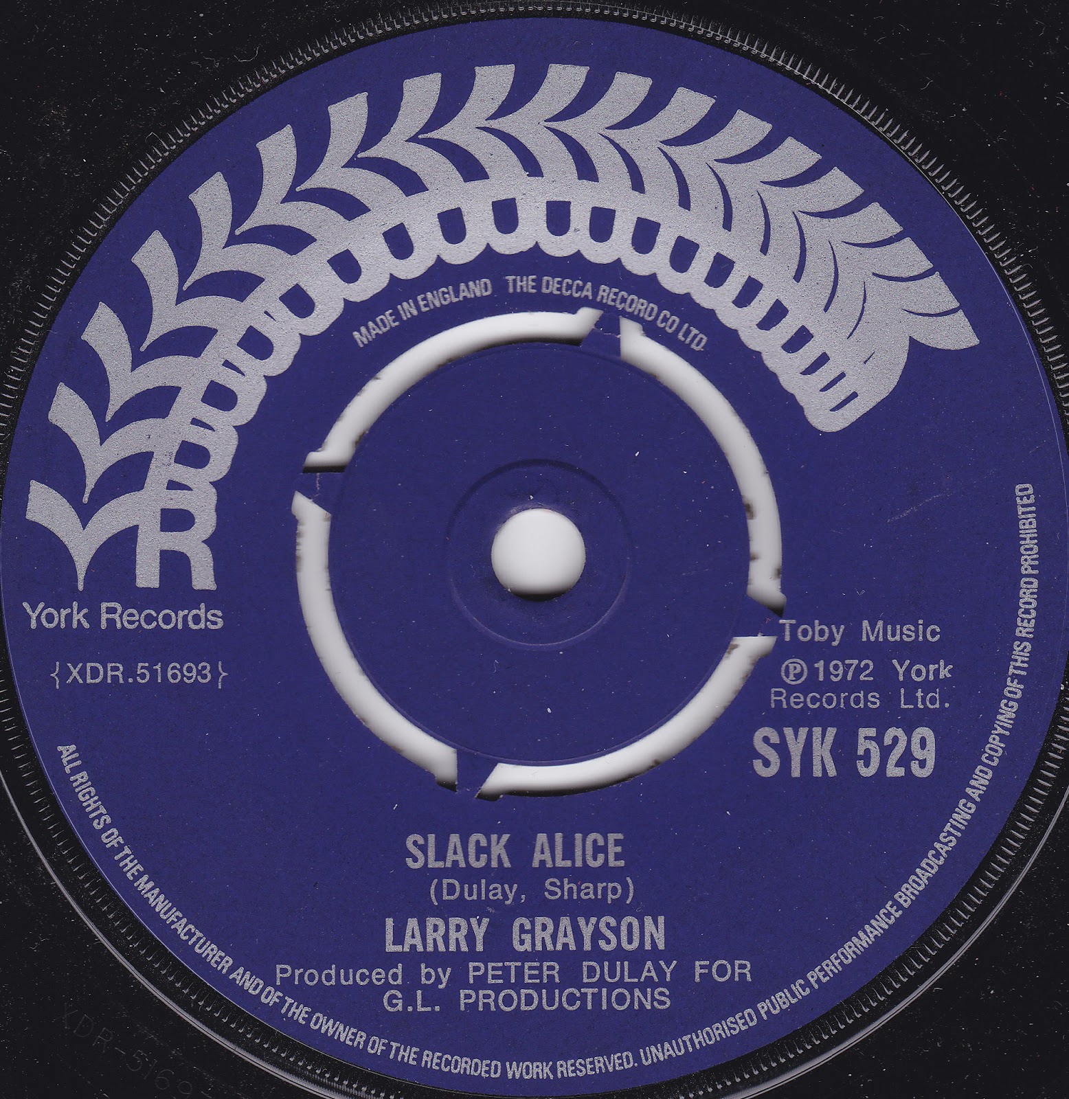 Left and to the Back: Larry Grayson - Shut That Door/ Slack Alice