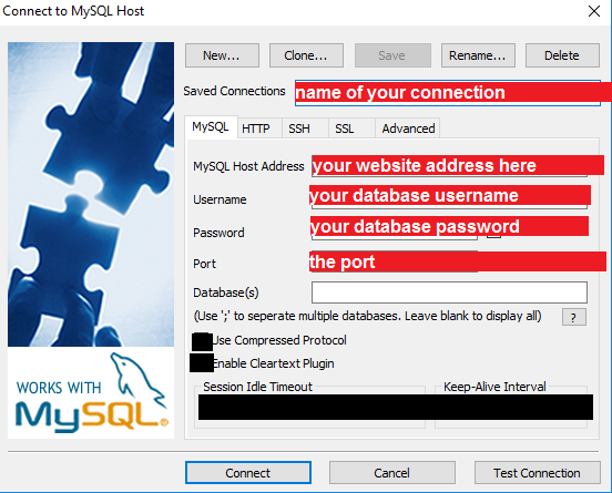 How to access MySQL database of your website using SQL Yog ~ Techie ...