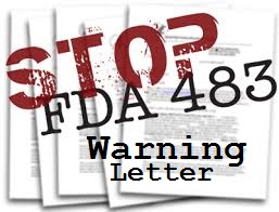 FDA's Form 483 and Warning Letters : Pharmaceutical Guidelines