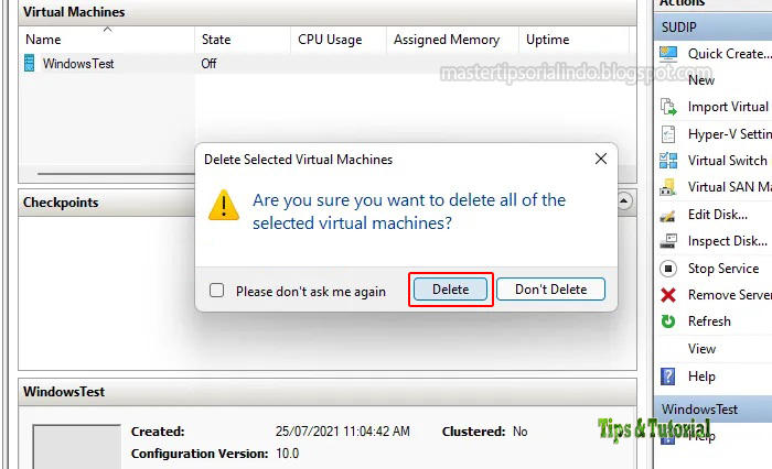 Memperbaiki Error Hyper-V encountered an error while loading the virtual machine configuration ...