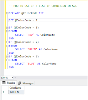 Asp.Net With C# & Windows Application: IF / Else IF Condition in MSSQL