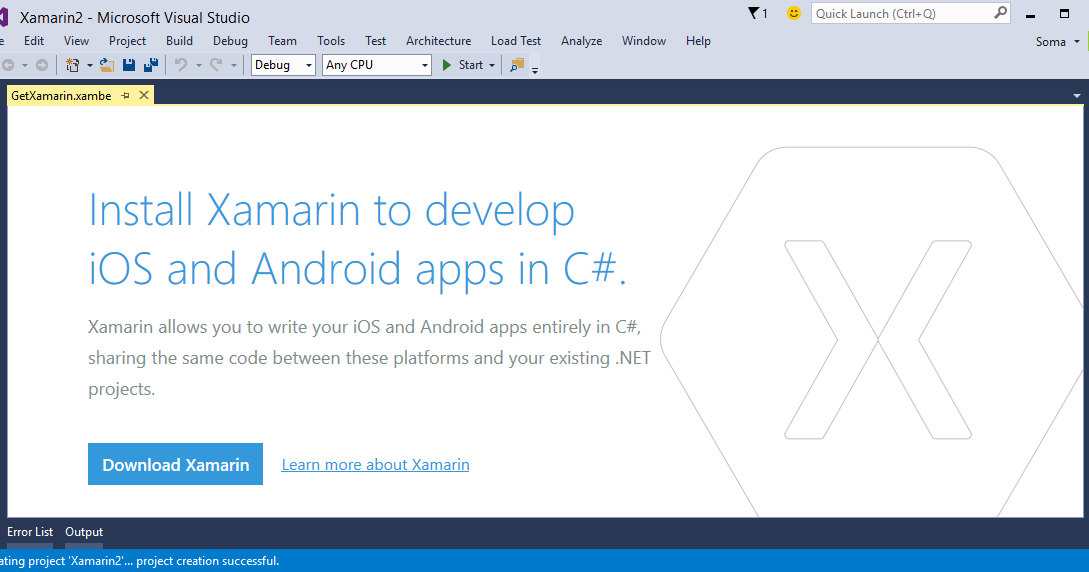 Visual Studio + Android