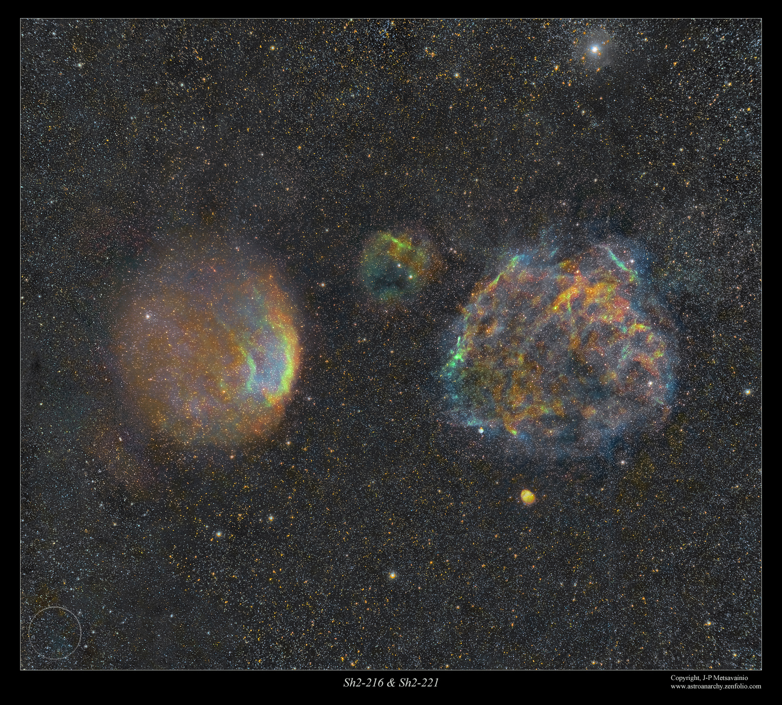 Astro Anarchy: Two ways to die, Sh2-216 & Sh2-221, Supernova remnant ...