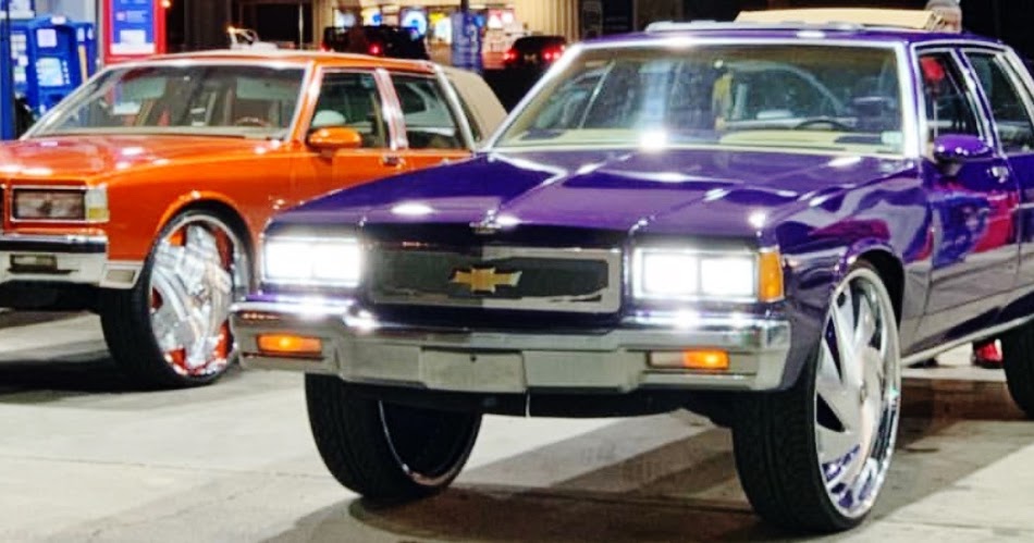 Ace-1: Candy Purple Chevy Box on Brushed 30" DUB Zoom Floaters