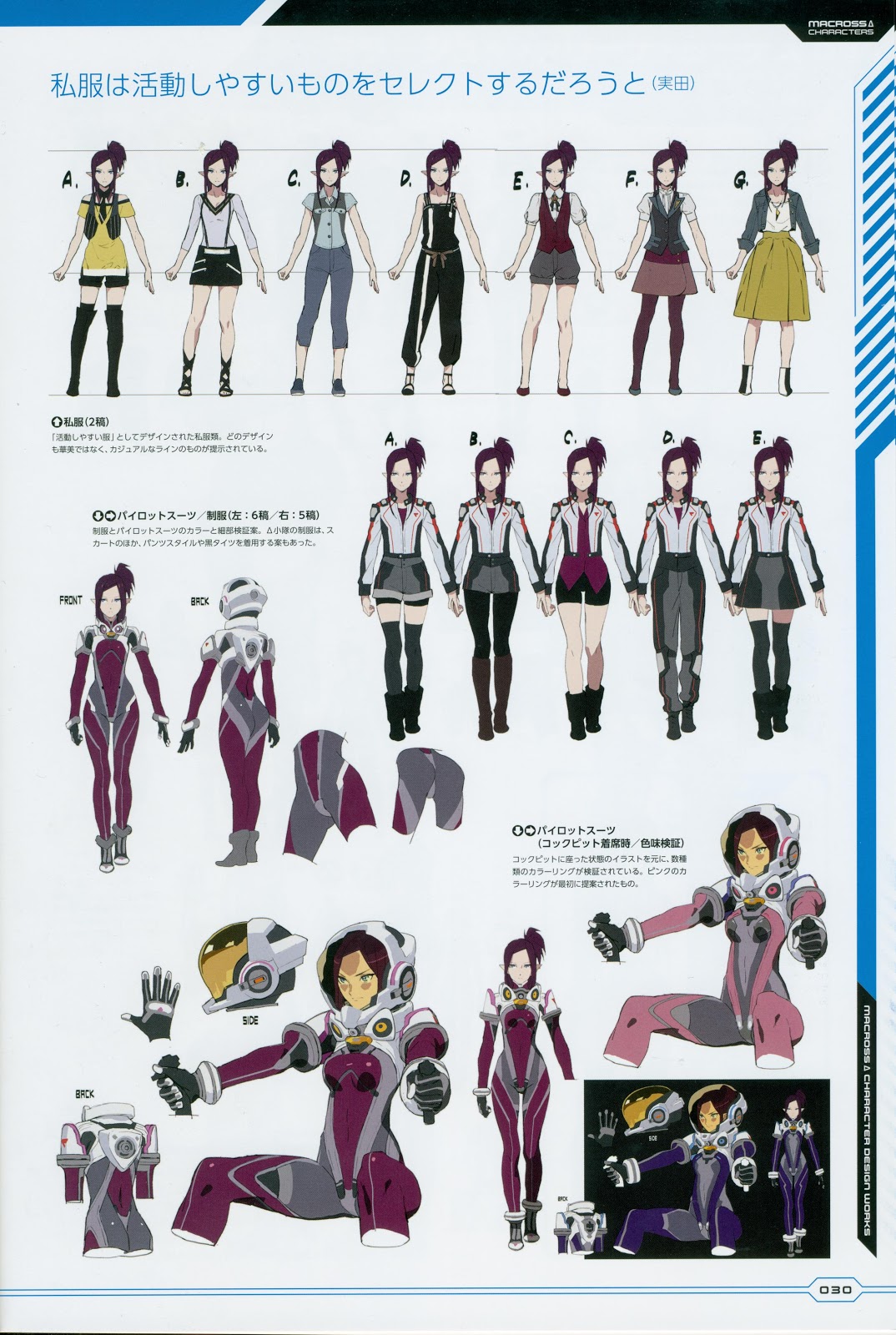 Macross Delta - Character Design Works - Part 2 | www.GBMshop.com