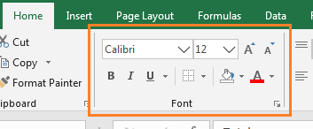 Excel Basic Formatting