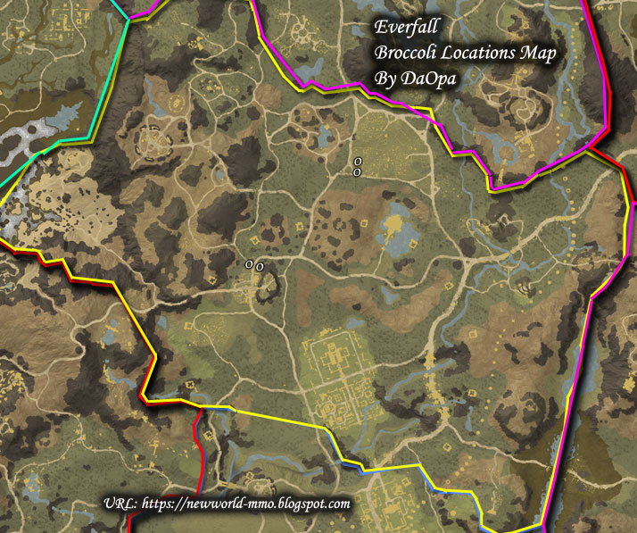 New World: Everfall broccoli map
