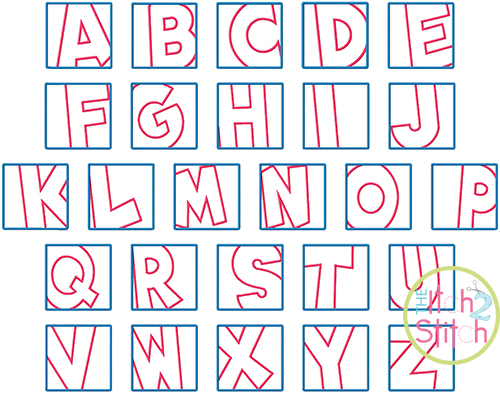 Box Letters Font - Letter Format