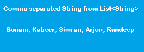 How To Convert List Of String Into Comma Separated String In Asp Net C how-to-convert-list-of-string-into-comma-separated-string-in-asp-net-c