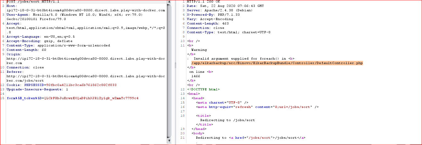 Sensitive Information Disclosure (Source Code Path Disclosure)