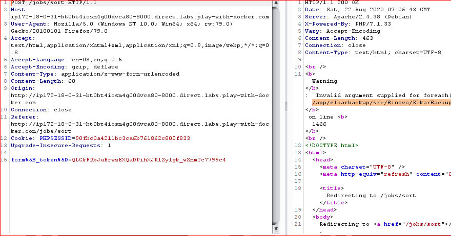 Sensitive Information Disclosure (Source Code Path Disclosure)