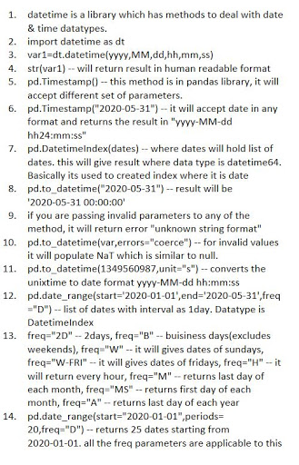 KKREDDYS: Dates & Time - Using Pandas Library