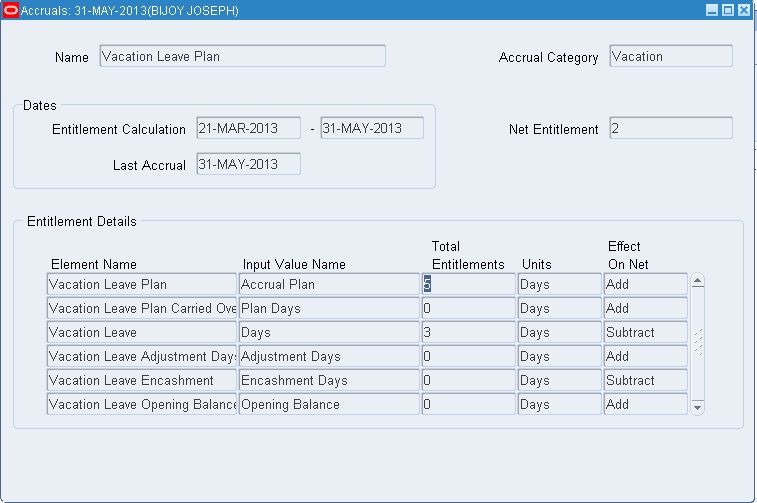 Oracle Applications Knowledge Repository: How to Setup up Leave Accrual ...