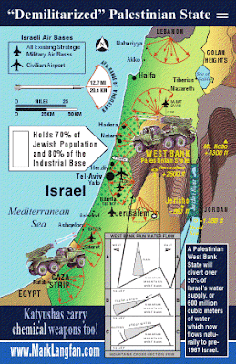 Israel Matzav: Topographical map of a 'demilitarized' 'Palestinian state'