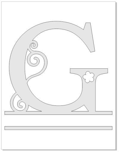 Scrollsaw Workshop: Initial Name Template Scroll Saw Patterns.