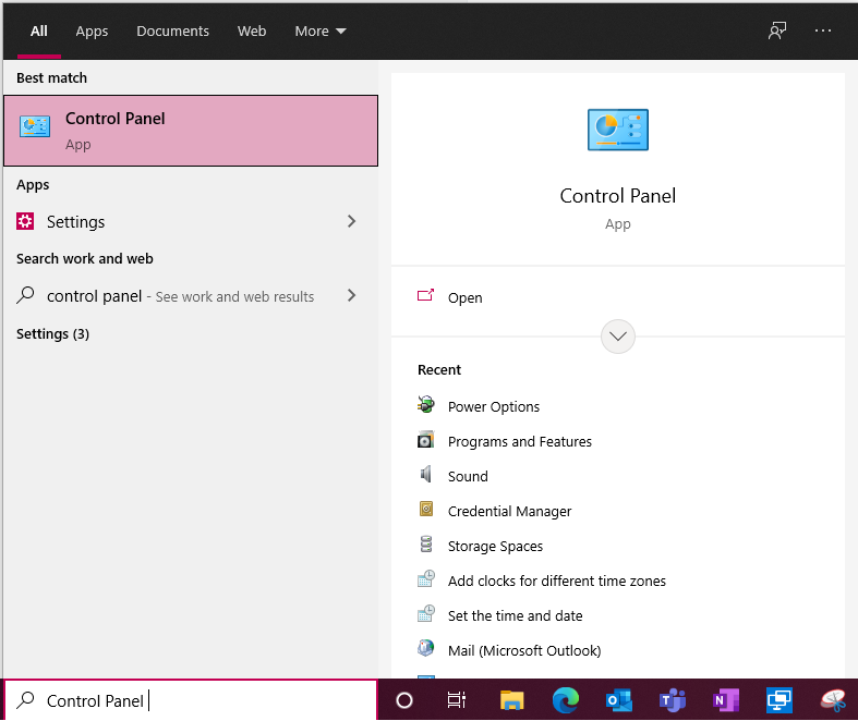 How to create a new outlook profile in control panel