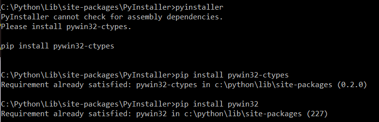 Solved Pyinstaller Cannot Check For Assembly Dependencies