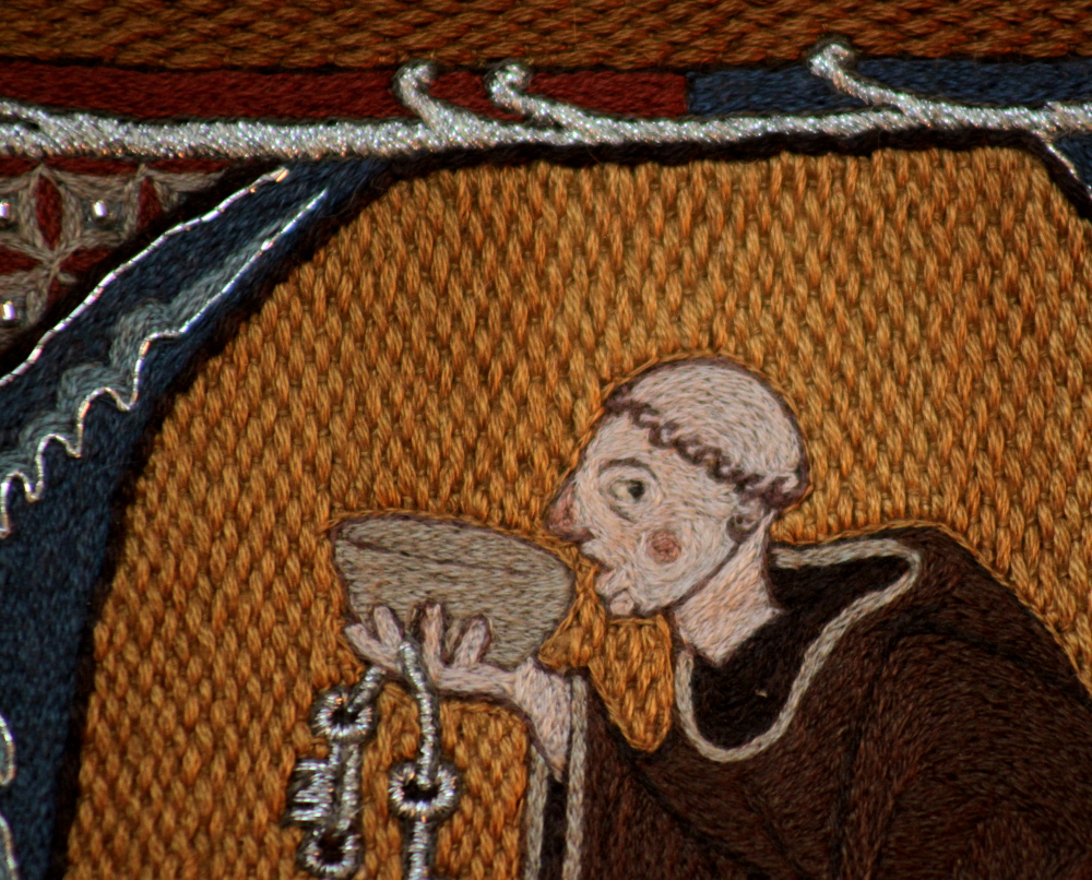 Tangled in Fibres: "The Monk" - an embroidered piece inspired by 13th ...