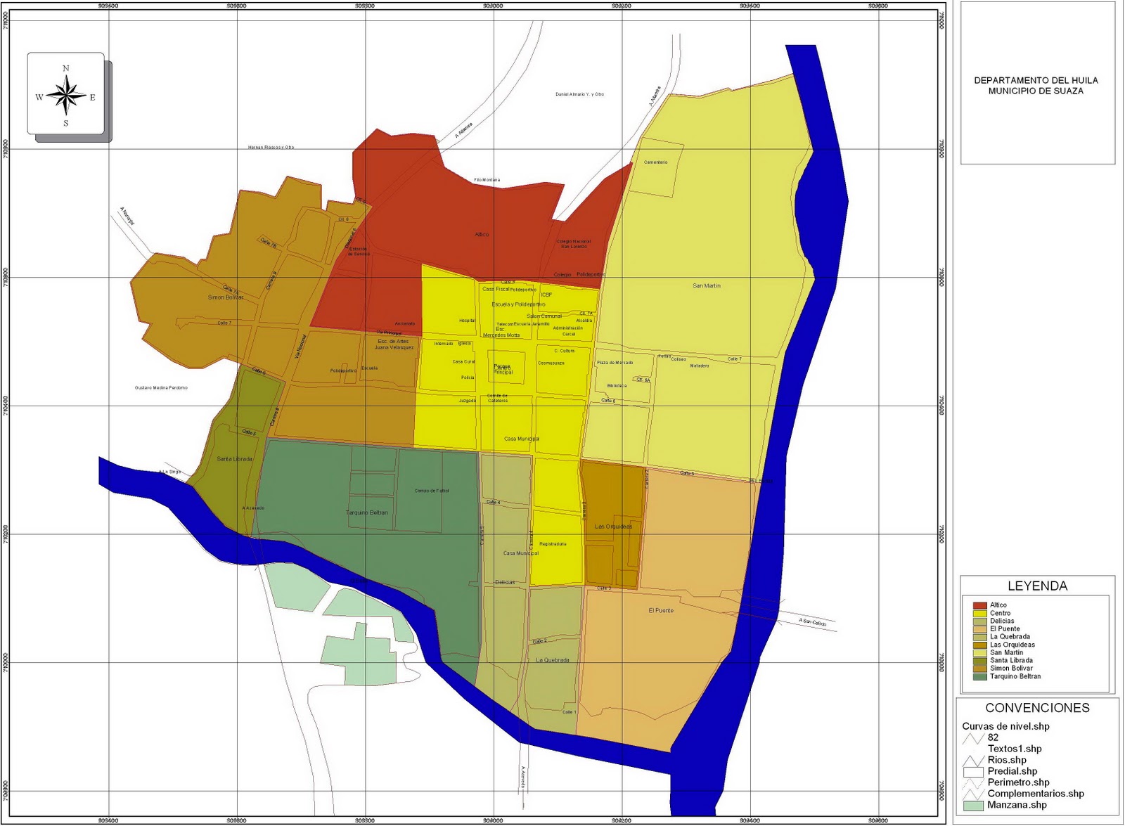 Noticias, Arte, Cultura y Turismo: TODOS LOS MAPAS MUNICIPIOS DEL HUILA