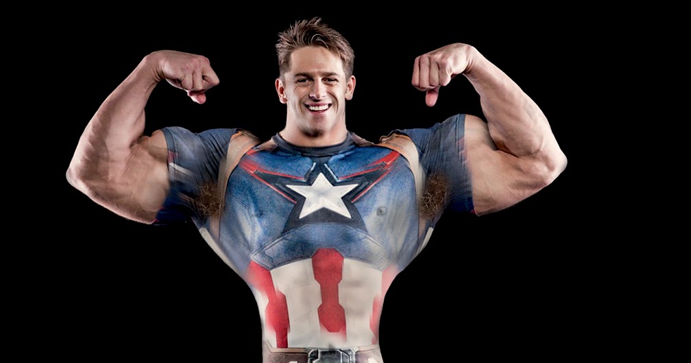 Gigantic Huge Meat: Massive bodybuilder Buddy Long is painted to look ...