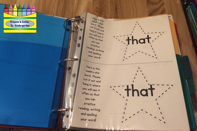 Crayons & Cuties In Kindergarten: Organizing my Sight Word Binder ...