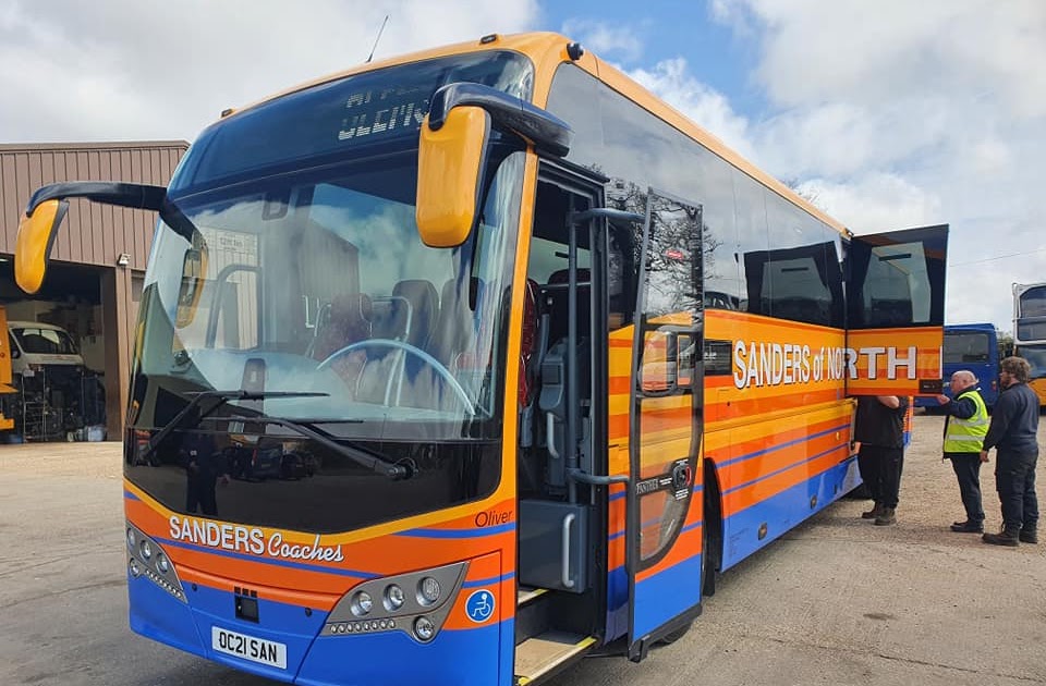East Norfolk (& East Suffolk) Bus Blog: New Arrival For Sanders Coaches