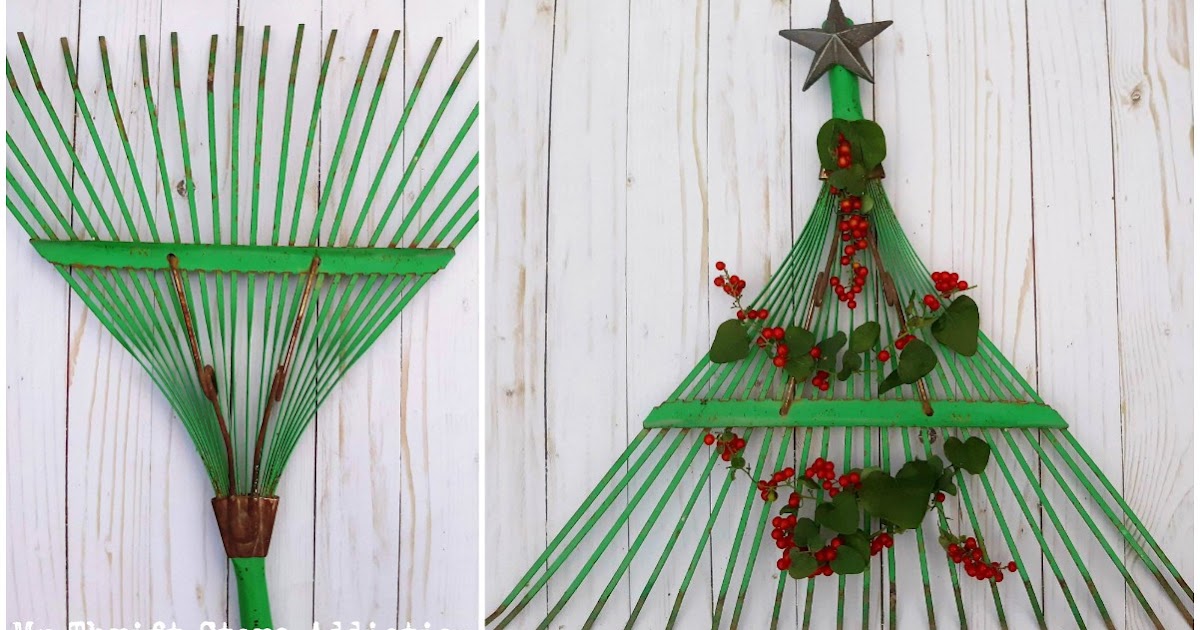 Rustic Repurposed Rake Head Christmas Tree: Friday's Find #312 | My ...