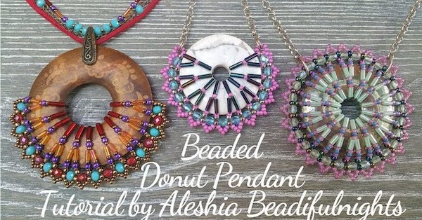 Beaded Gemstone Donut Tutorial / The Beading Gem