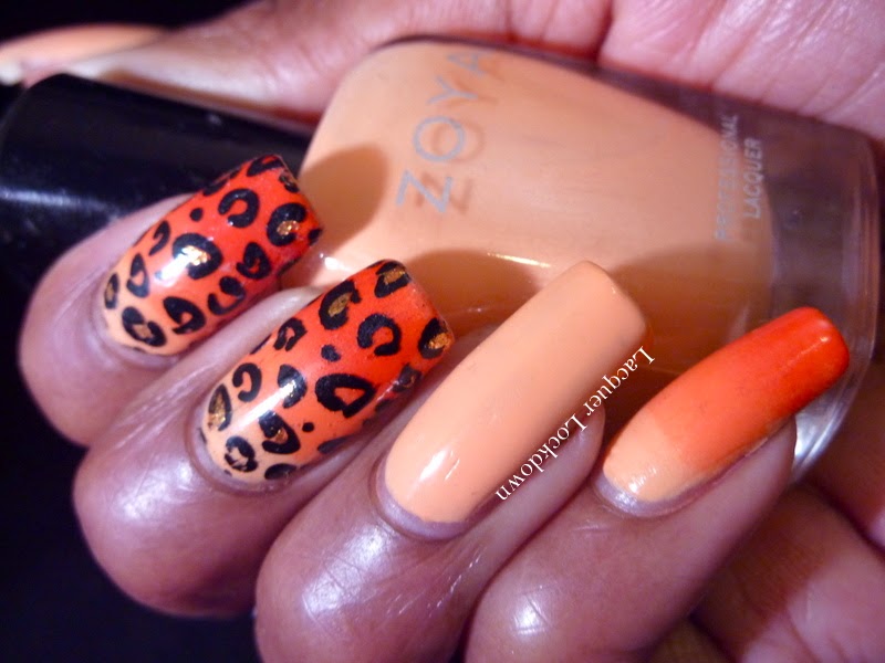 Lacquer Lockdown: Summer Leopard Gradient Nail Art feat Marianne Nails ...