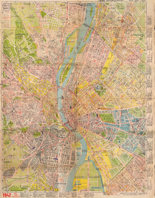 Old Budapest/Budapest régen: Budapest 1942 Map