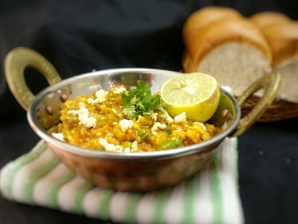 Vegetable Kheema Pav
