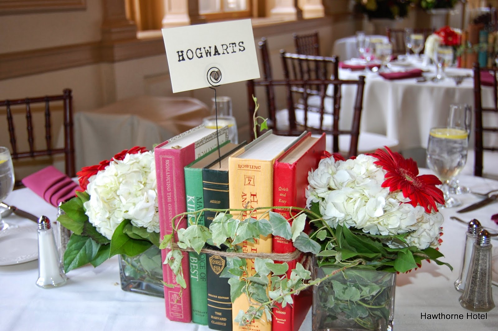 Weddings at the Hawthorne Hotel: Literary/Book-Themed Wedding