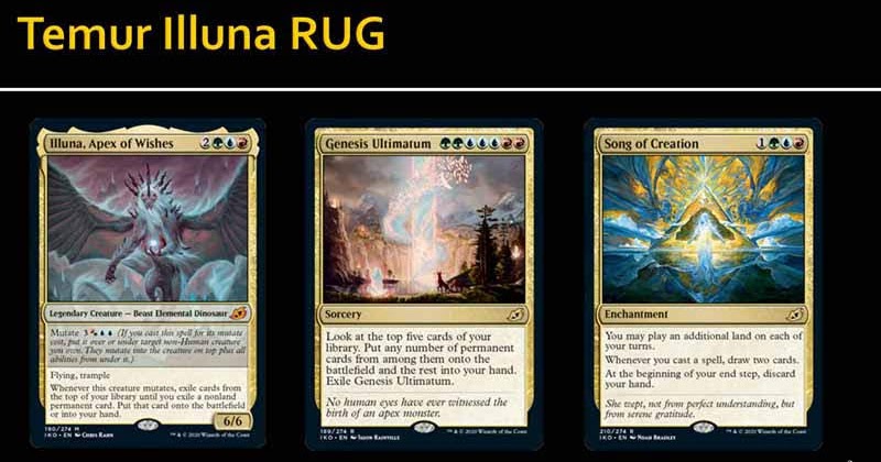 Magic the Gathering Adventures: Ikoria Temur Illuna for Commander